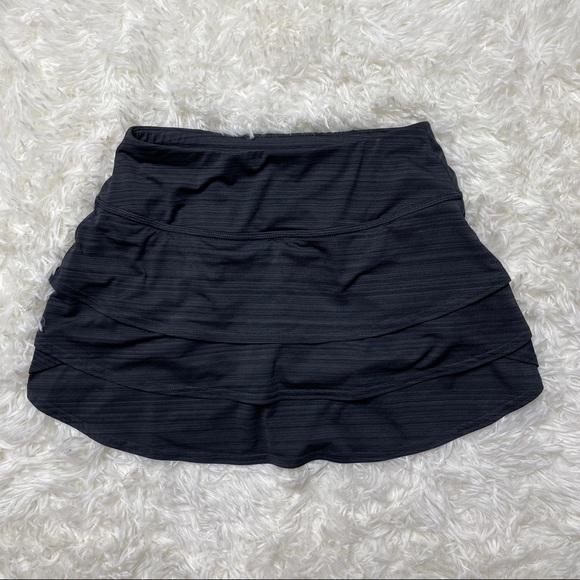 Athleta | Skirts | Athleta Skort Xxs Black Striped Relay 2 In Skirt Active Golf Tennis Shorts ...